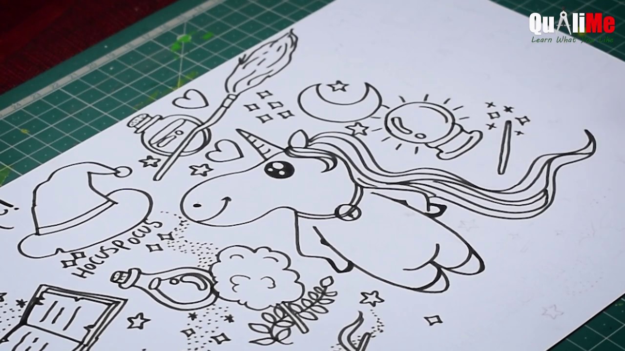 How to draw magical doodles for kids - YouTube