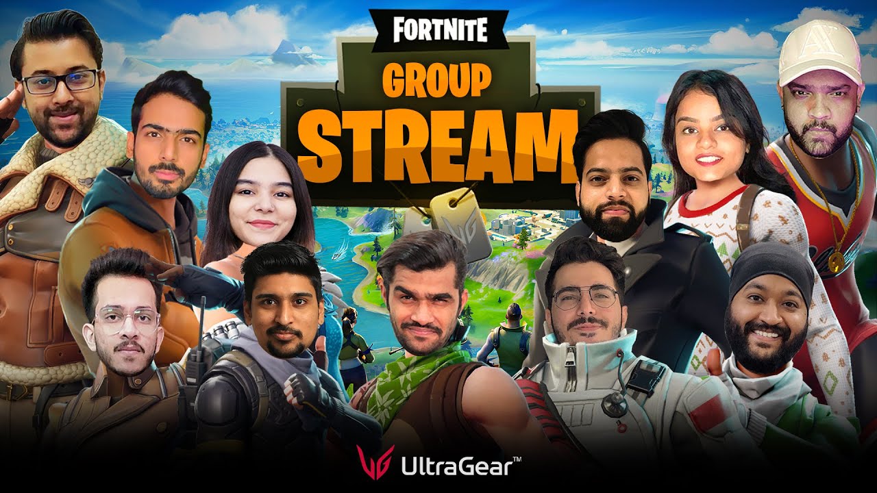 Fortnite | Group Stream with LG UltraGear Squad - YouTube