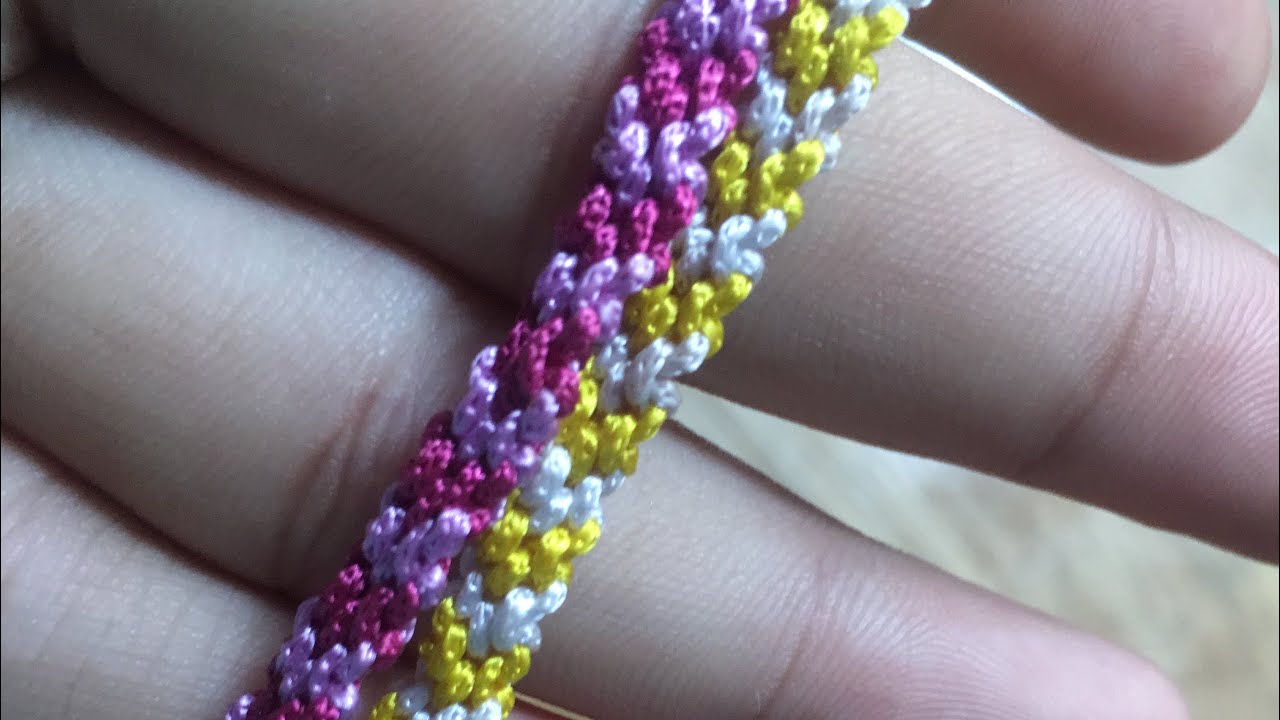 Easy Friendships Bracelet | Two colors Macrame Bracelet | Step by Step ...