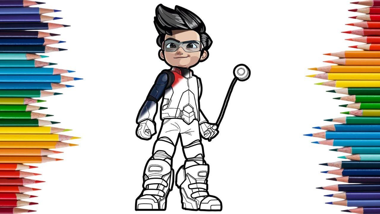 Coloring Ejen Ali | Mewarnai Ejen Ali - YouTube