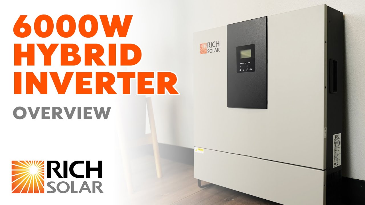 Introducing 6000 Watt Off Grid Hybrid Split Phase Solar Inverter YouTube