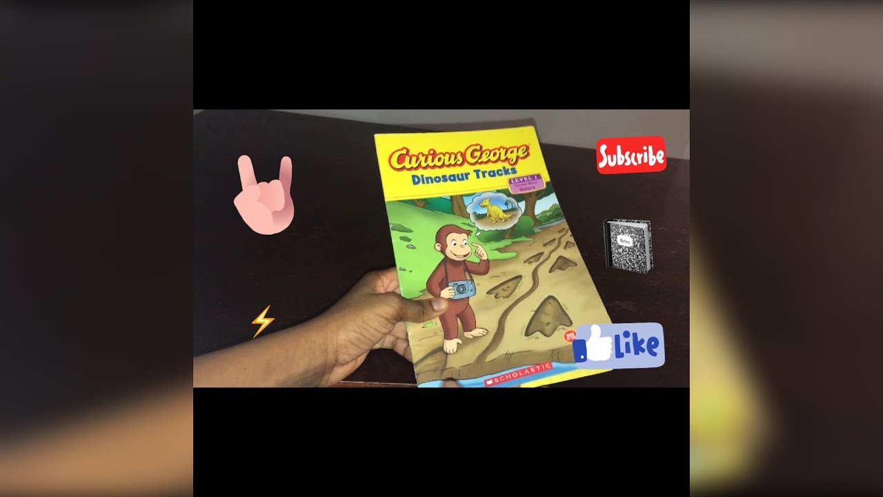 Reading Curious George Dinosaur Tracks-Sharlene’s World - YouTube