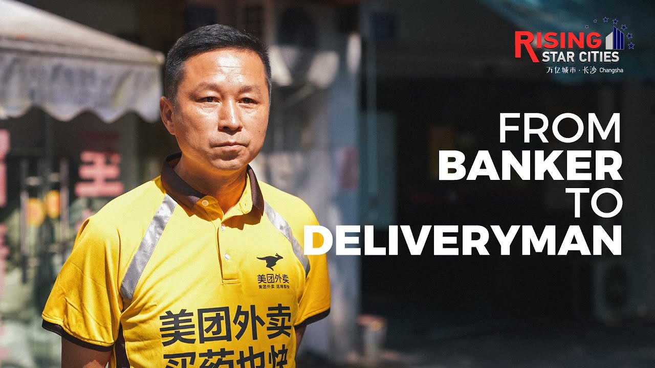 From banker to deliveryman, 51-year-old Chinese man starts life again ...