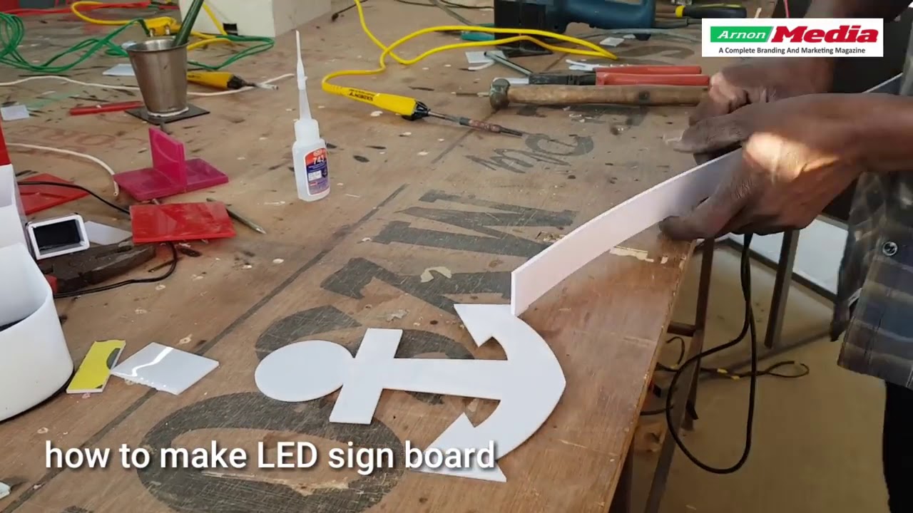 How to make LED sign board 3D Letter making future of signage Letters ...