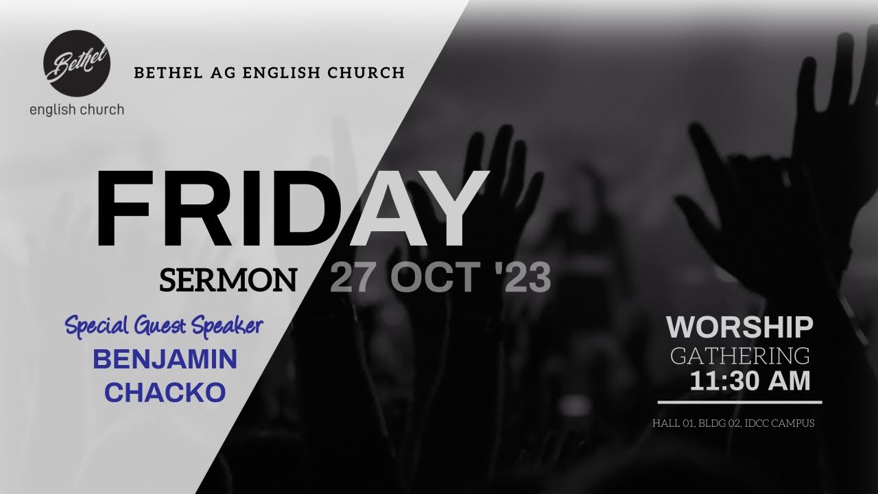 BAGEC | 27 October 2023 | Sermon by Benjamin Chacko - YouTube