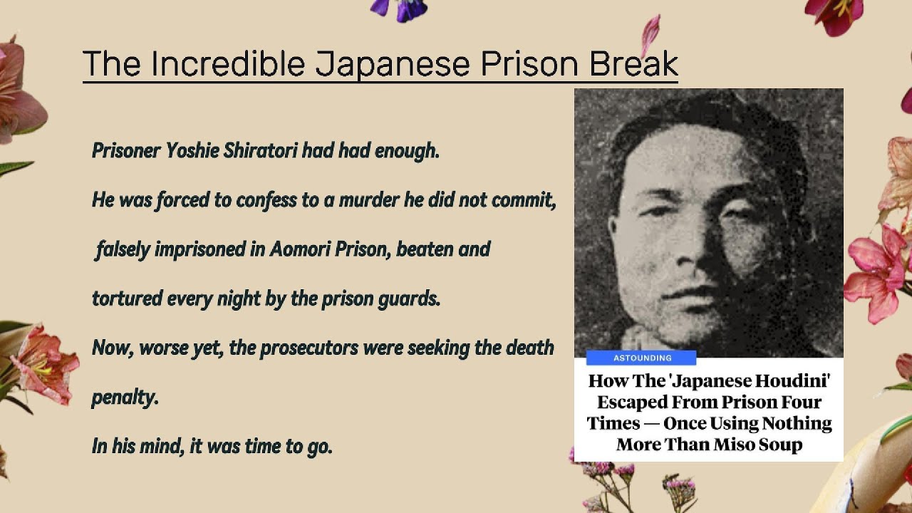 Incredible Japanese prison break/ How Yoshi Shiratori escaped 4times # ...