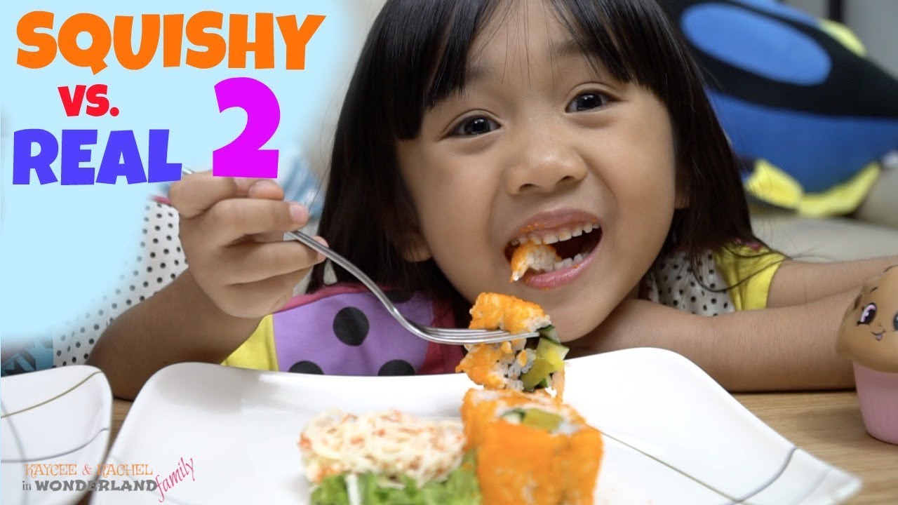 SQUISHY VS REAL FOOD PART 2 - YouTube