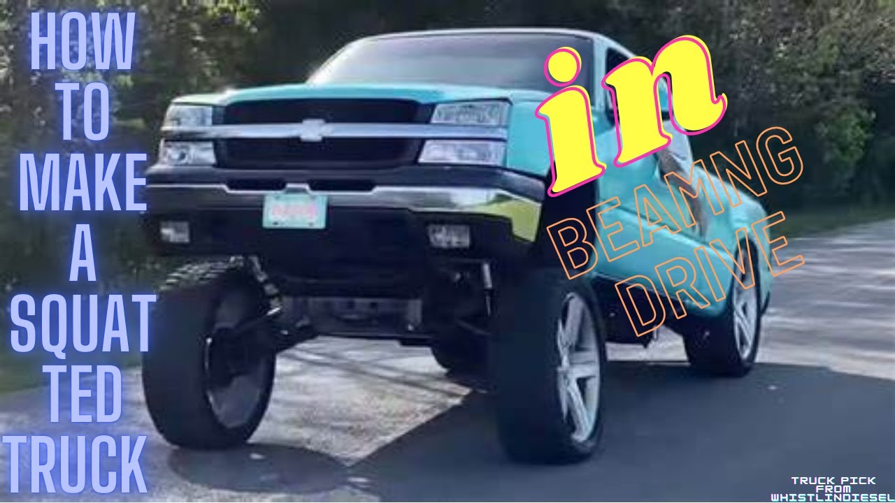 how to make a squatted truck in BeamNG Drive - YouTube