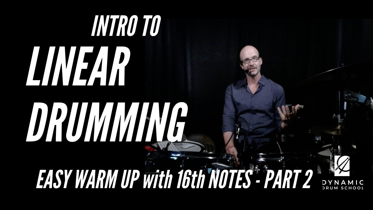 Linear Drumming Warm Up Part 2 - 16th notes - Drum Lesson with Free PDF ...