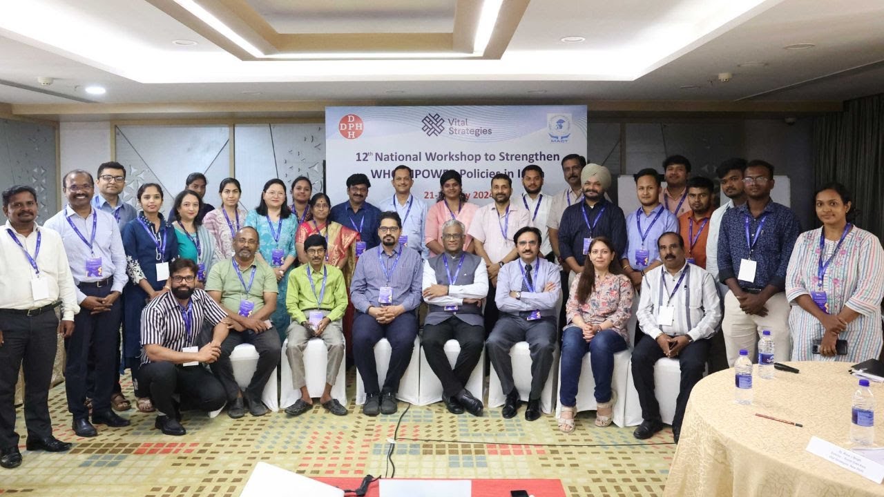 12th National Workshop to Strengthen WHO MPOWER Policies in India - YouTube
