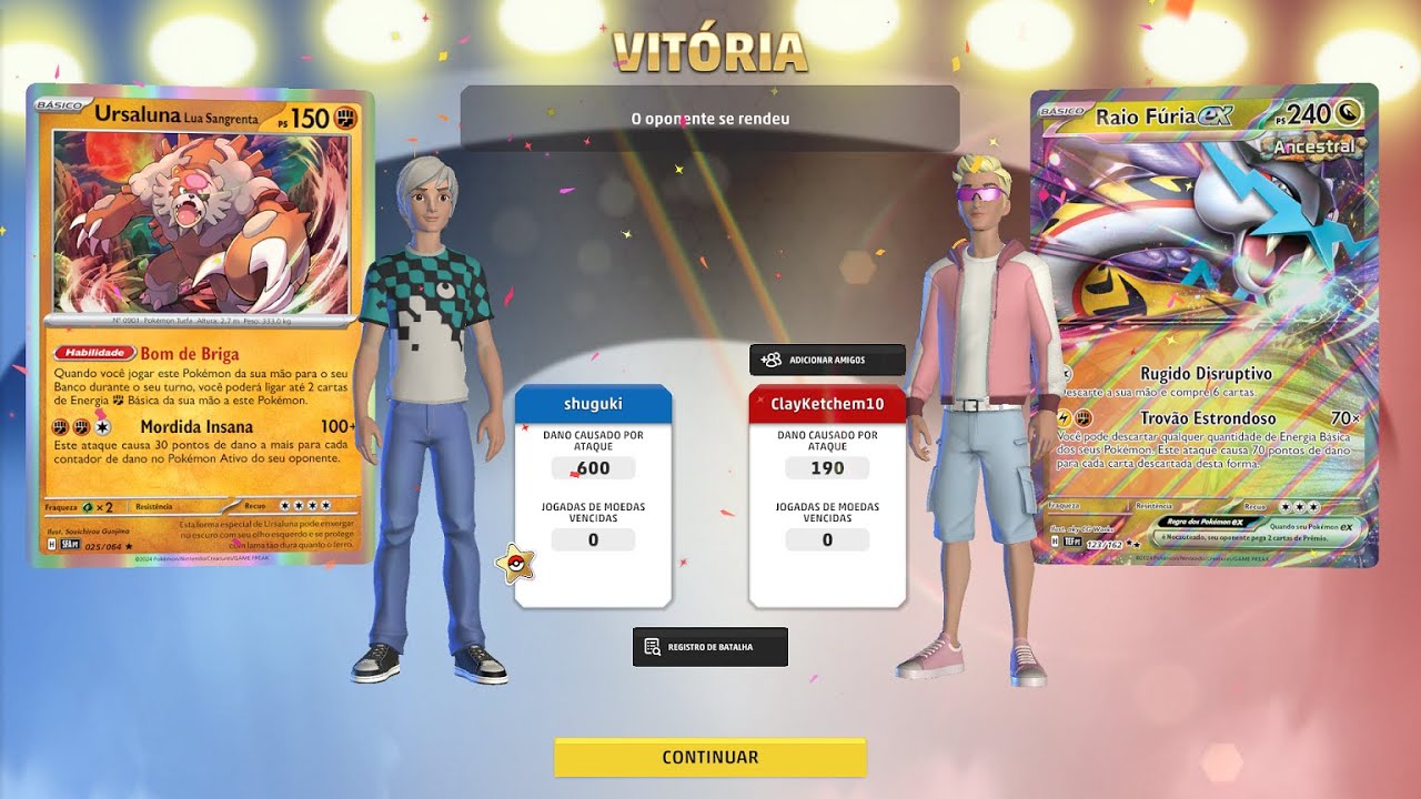 Pokémon TCG Live - Deck Ursaluna VS Deck Raio Fúria - YouTube