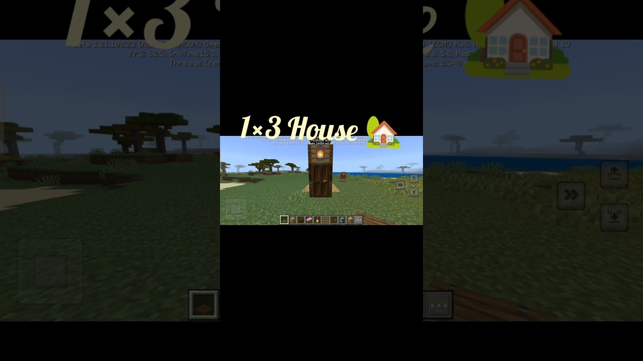 Minecraft (1×3 House )#shorts #vairalvideo 🏡 - YouTube