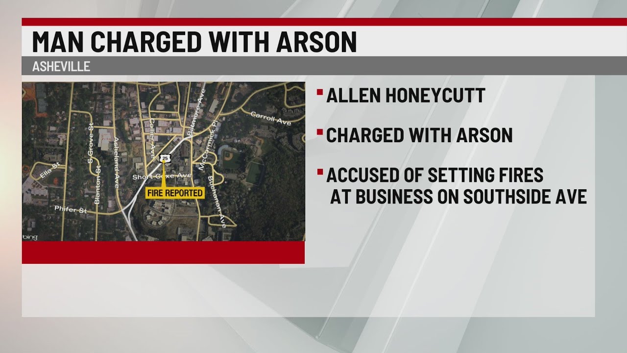 Man arrested and charged with arson in Asheville - YouTube