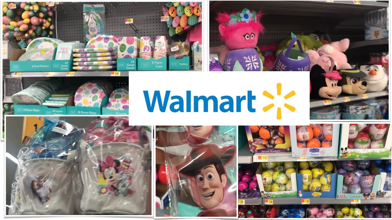WALMART SPRING EASTER BASKETS AND MORE | SHOP WITH ME - YouTube