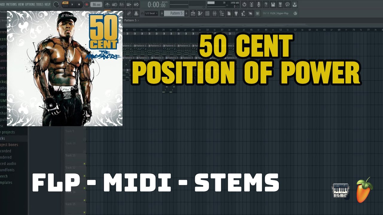 50 Cent - Position Of Power (FL Studio Remake) FLP + MIDI + STEMS - YouTube