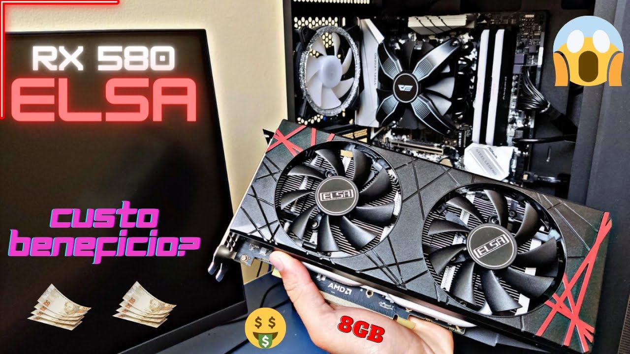 Pelo PREÇO será que veio bem Embalada🤔!? RX 580 8Gb 2048sp da ELSA ...