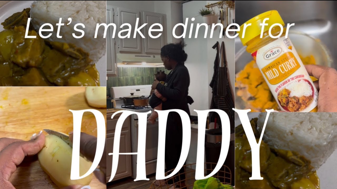 LET’S MAKE A CURRY GOAT DINNER FOR DADDY - YouTube