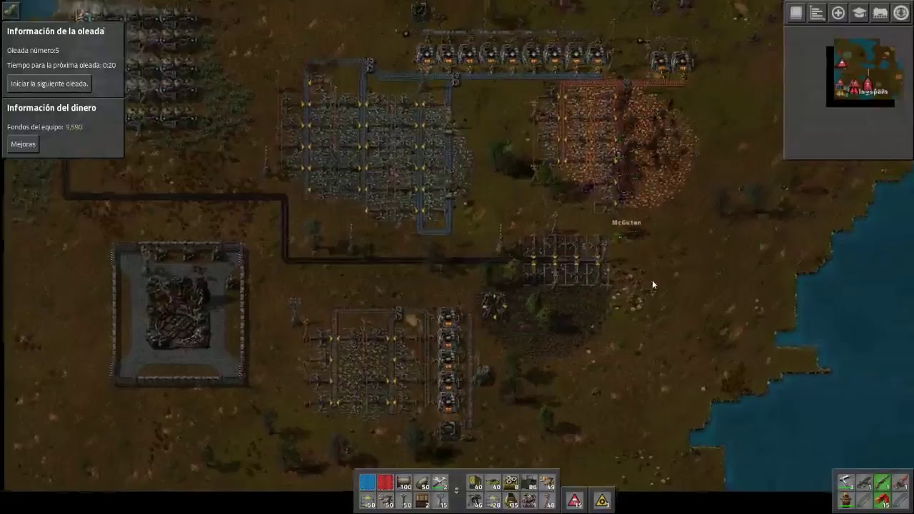 Factorio wave defense 1 - YouTube