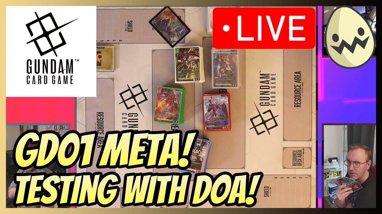 Gundam Card Game: GD01 Testing Stream with @ggDoA - YouTube
