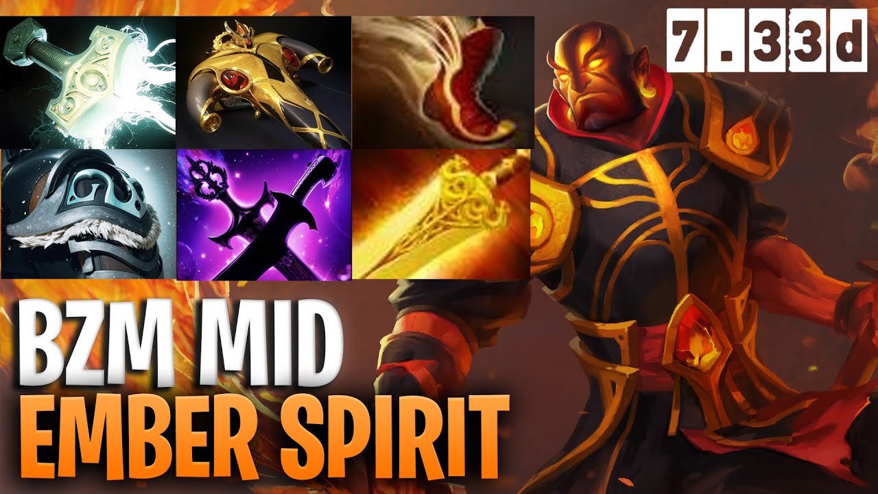 OG.BZM Mid Ember Spirit - Dota 2 Pro Immortal Ember Spirit Gameplay 7 ...