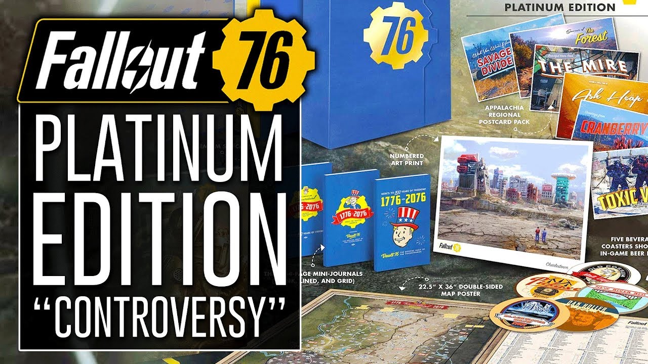 FALLOUT 76 - The "Platinum Edition" Controversy... - YouTube