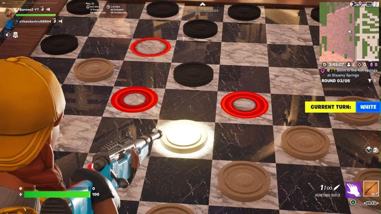 Checkers in Fortnite - YouTube