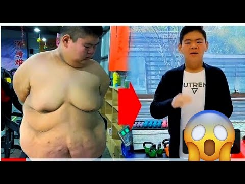 300kg to 83kg Chinese Fat boy transformation | Fat to Fit Transformation Men | Chinese boy