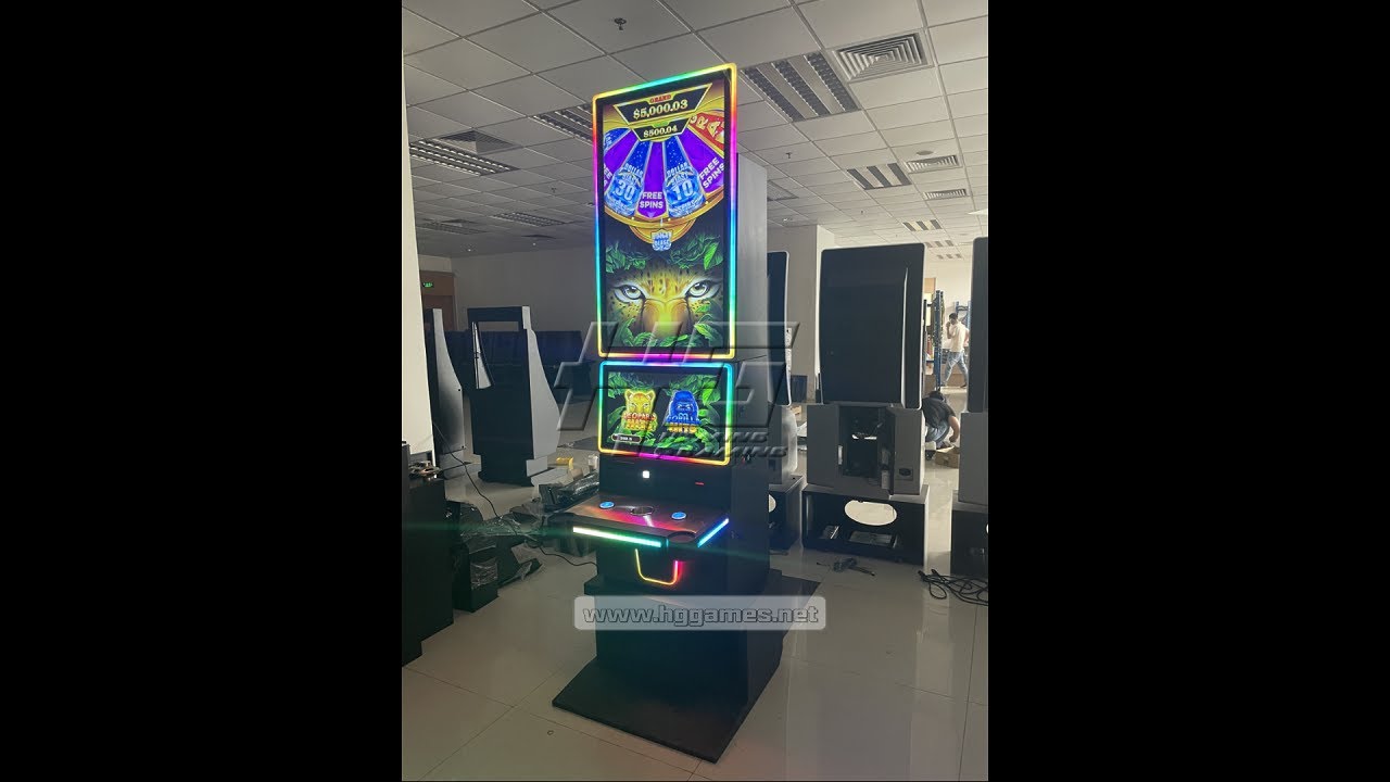 Latest Dual 43 Inch Vertical & 23.6 Inch Screen Skill Game Leopard Hits ...