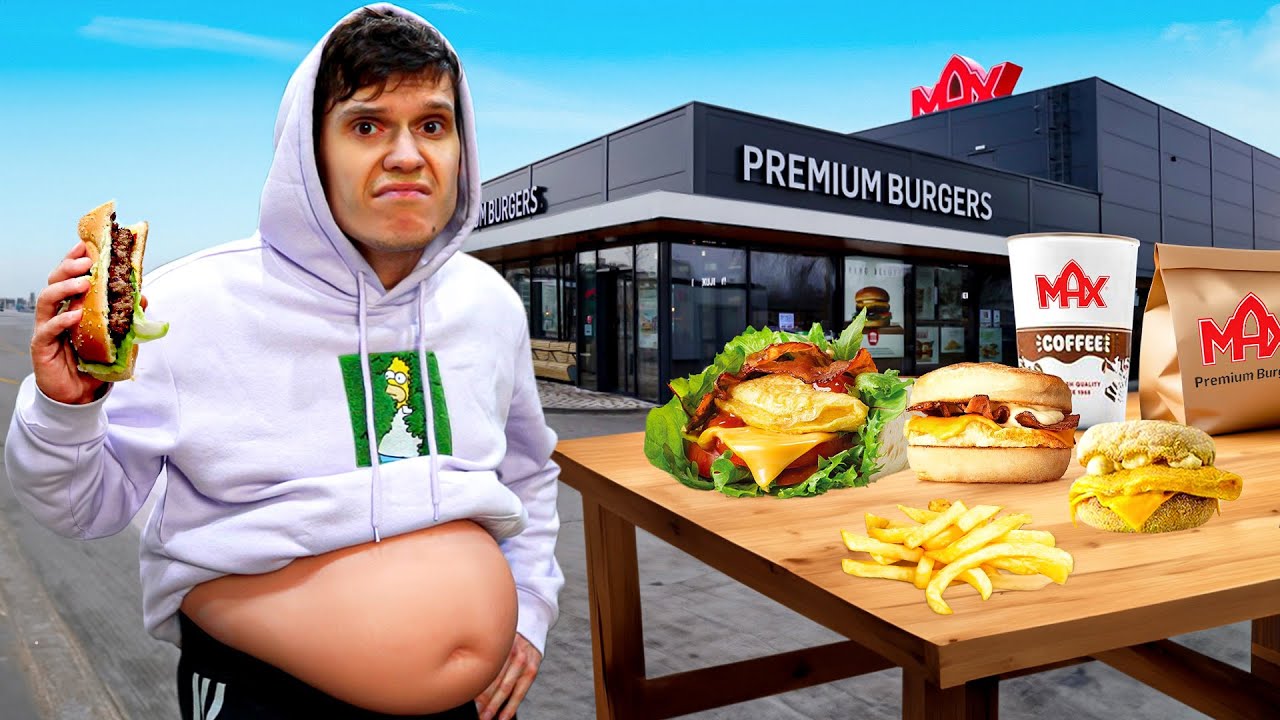 Całe Menu MAX BURGERS na Śniadanie (NAJGORSZY FAST FOOD?) - YouTube