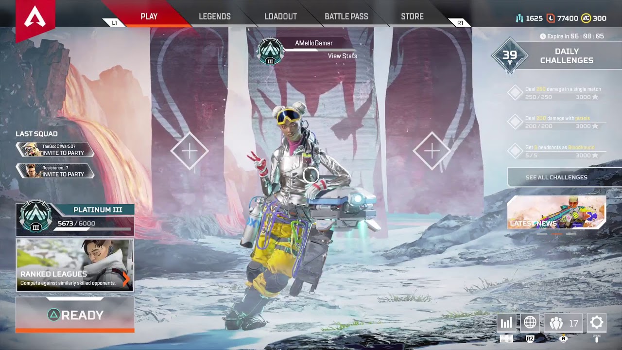 Apex legends platinum ranked play - YouTube