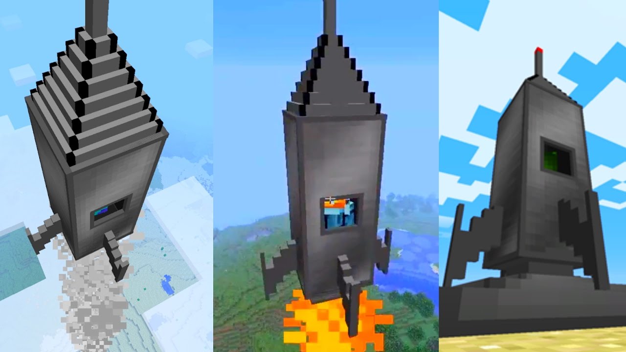 Como Hacer Un Cohete Sin Mods Para Minecraft PE 1.2 Funciona¡ (Pocket ...