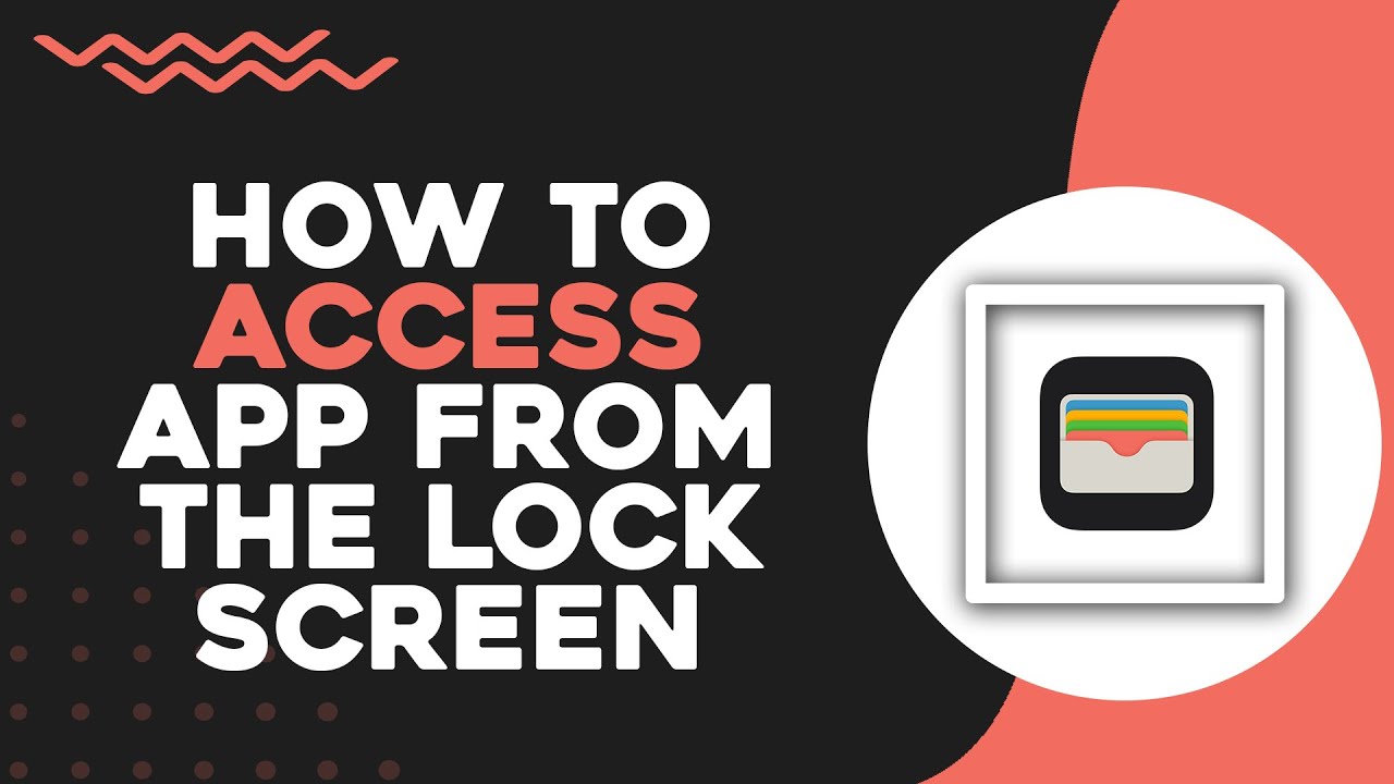 How To Access Apple Wallet App From The Lock Screen (Easiest way) - YouTube