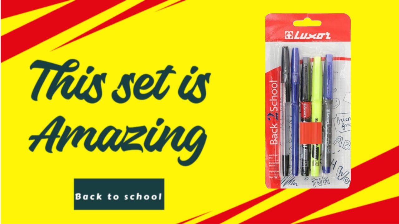 This back to school set is amazing| Luxor back 2 school set | - YouTube