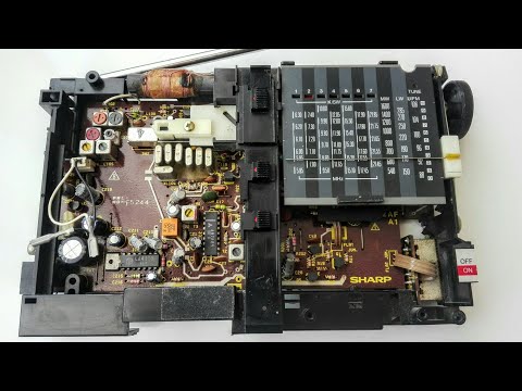 SHARP FV-310 DUAL CONVERSION SUPERHETERODYNE RADYO (1985? Made in JAPAN)