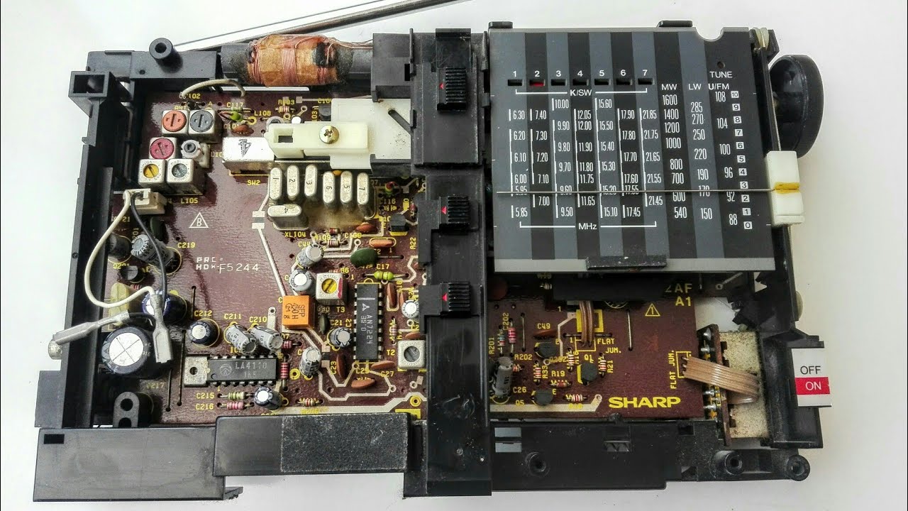 SHARP FV-310 DUAL CONVERSION SUPERHETERODYNE RADYO (1985? Made in JAPAN ...