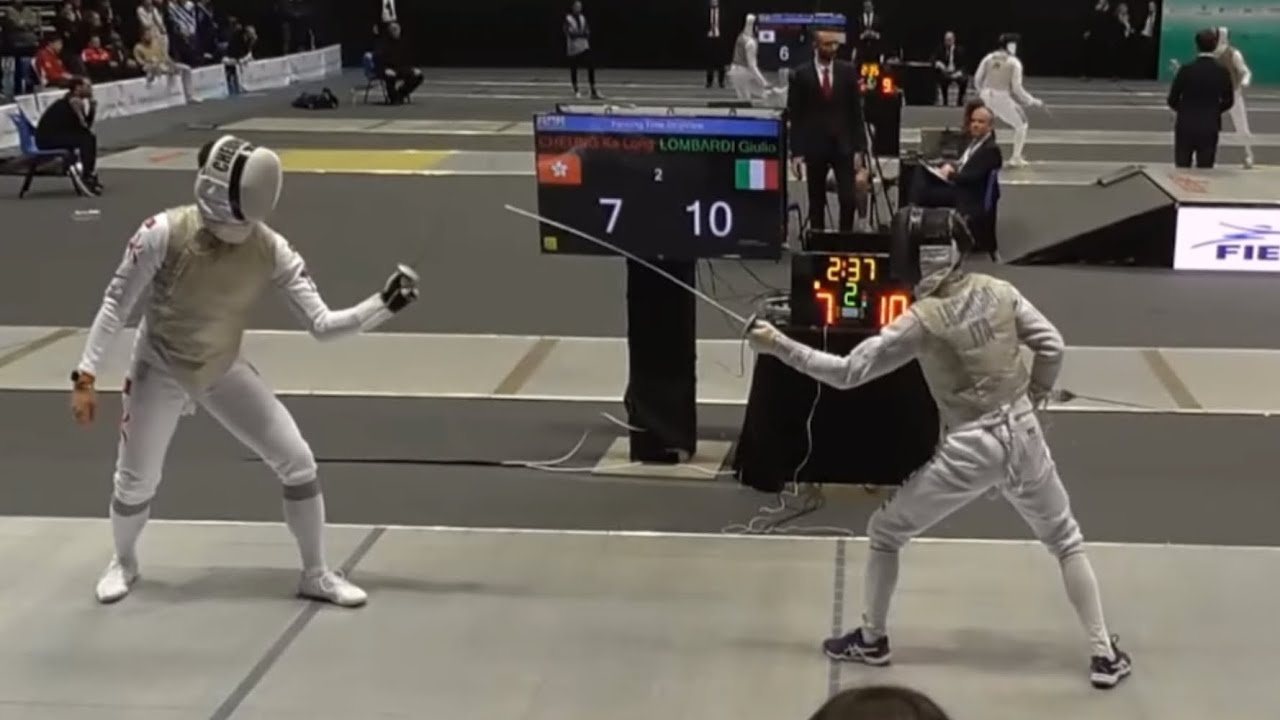 Tunis Foil World Cup 2024 SMF - L32 - Cheung Ka Long HKG vs Lombardi ...