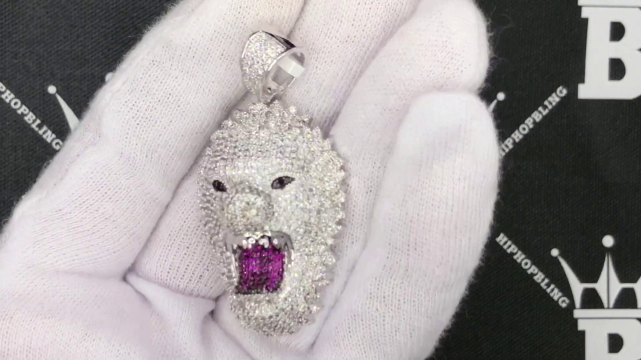 Wild Animal CZ Hip Hop Bling Bling Pendant | Iced Out K21466R - YouTube