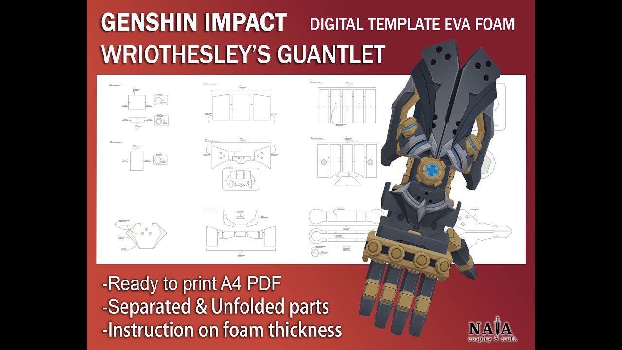 Genshin Impact Cosplay Prop - Wriothesley's Gauntlet Tutorial coming soon! - YouTube