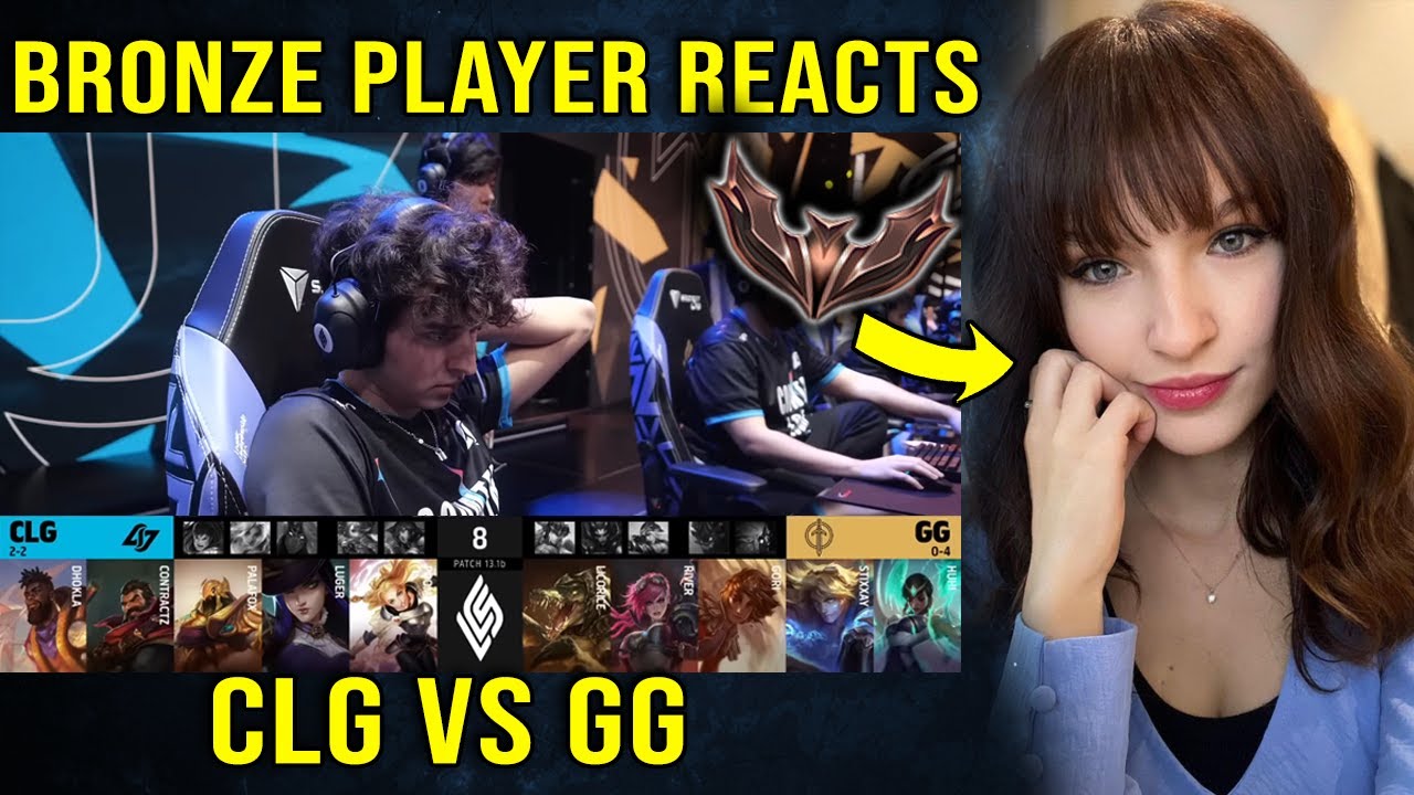 CLG VS GG - Bronze/Silver Player Reaction - YouTube