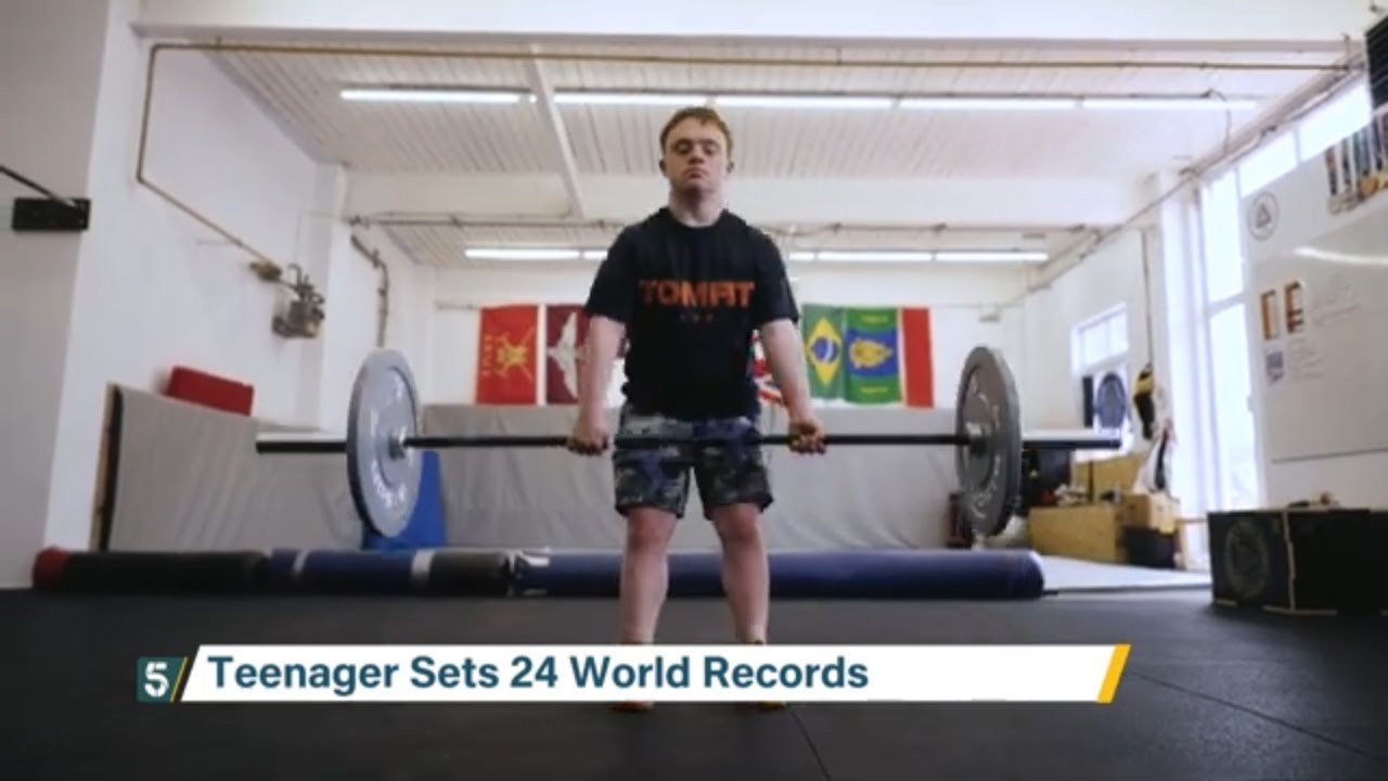 Teenager sets 24 world fitness records in this year's Guinness Book Of ...