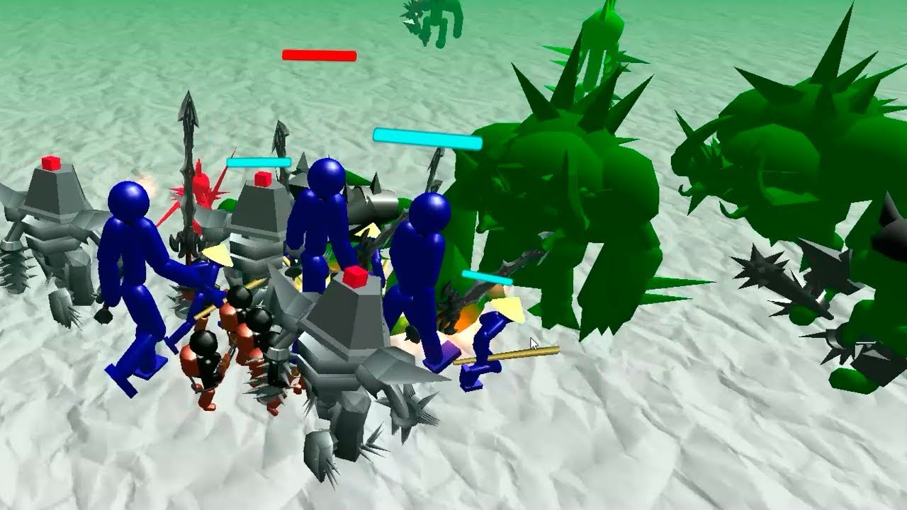 stickman simulator zombie battle - the red demons - YouTube