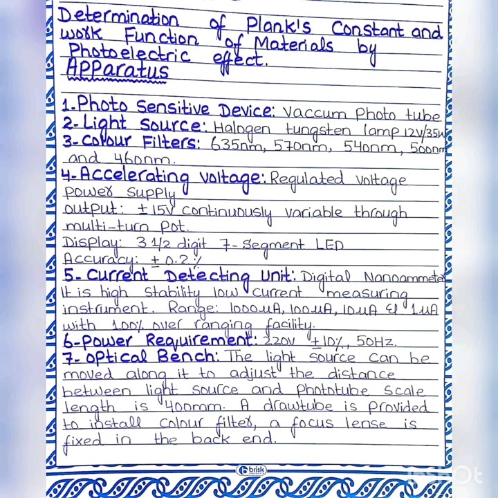 Best lab report on determination of plank's constant by photoelectric ...