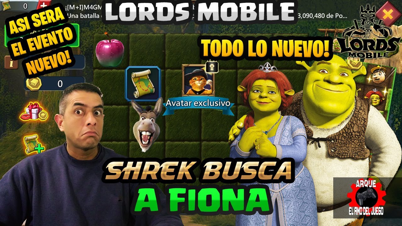 SHREK BUSCA A FIONA LORDS MOBILE 🤗🔓⁉️ - YouTube