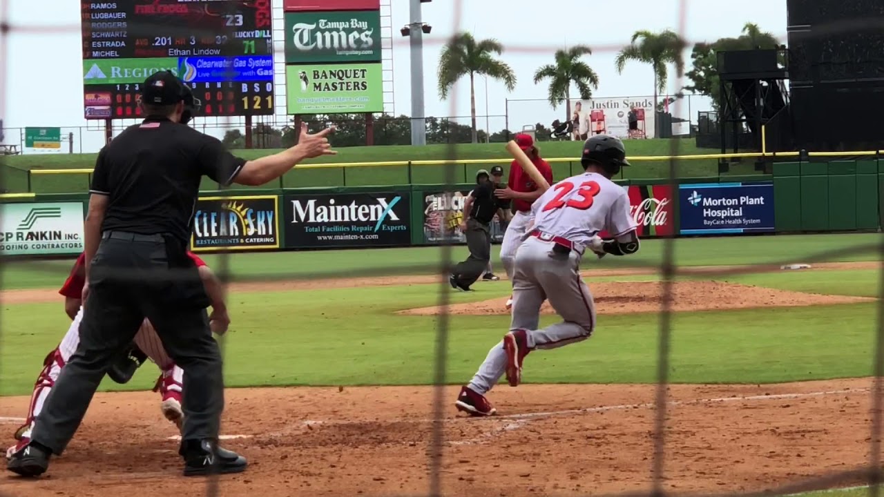 Ethan Lindow 3 Strike Outs vs Florida Firefrogs Corrected Version - YouTube