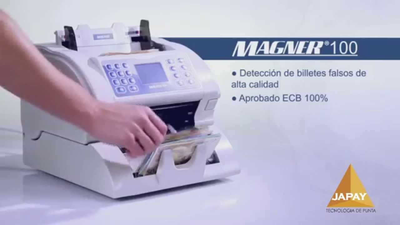 Contadora de Billetes Magner 100 - YouTube