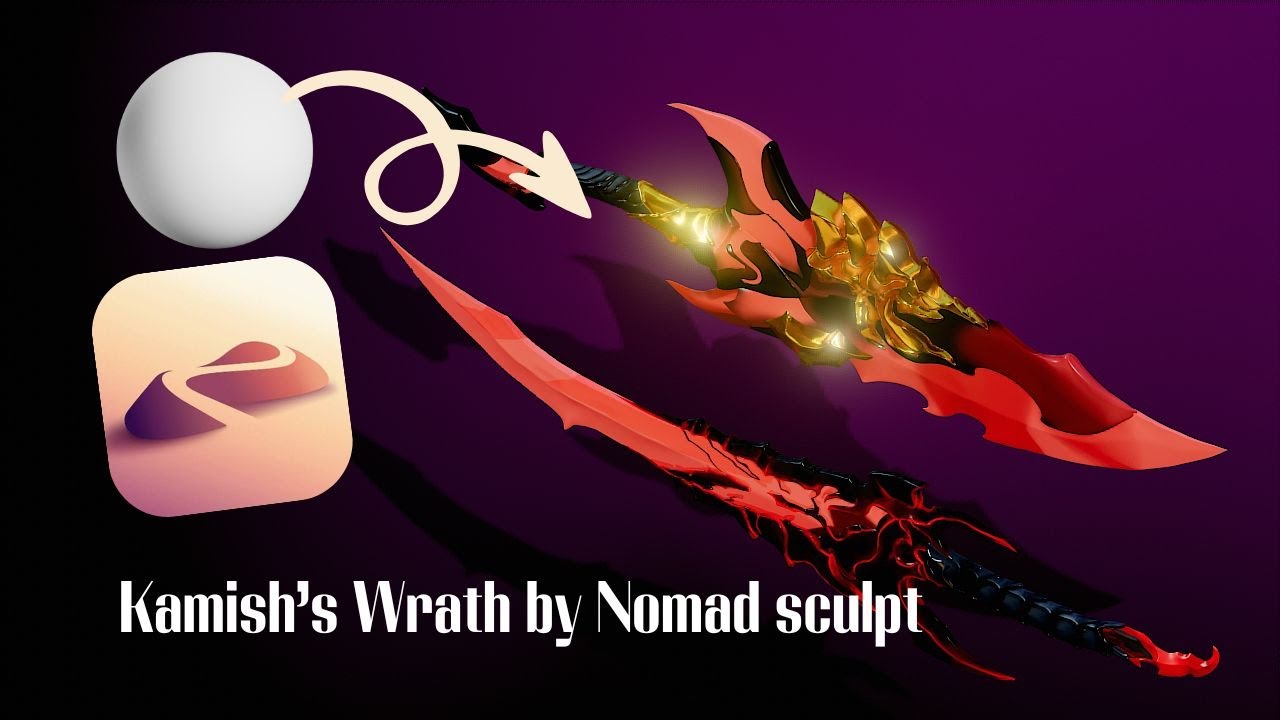 Nomad sculpt Kamish's Wrath solo leveling : ปั้นโมเดล 3D Kamish's Wrath ...
