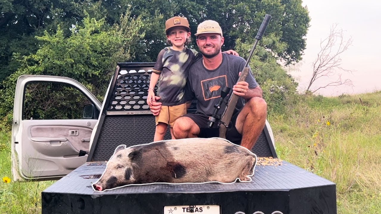 I Took My Son PIG HUNTING {Catch And Clean} | Mullet Man - YouTube