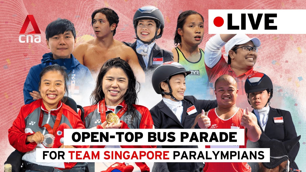 [LIVE] Open-top bus parade for Team Singapore Paris Paralympic athletes ...