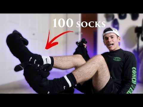 ЧЕЛЛЕНДЖ: 100 ПАР НОСКОВ