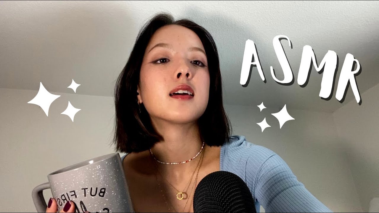 ASMR Spit Painting + painting your face + mouth sounds + asmr sleep ...